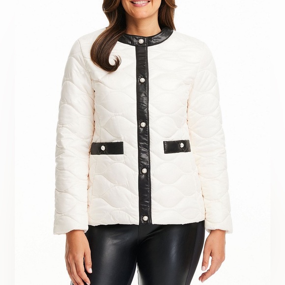 kate spade | Jackets & Coats | Kate Spade Horizontal Onion Quilted Crew ...